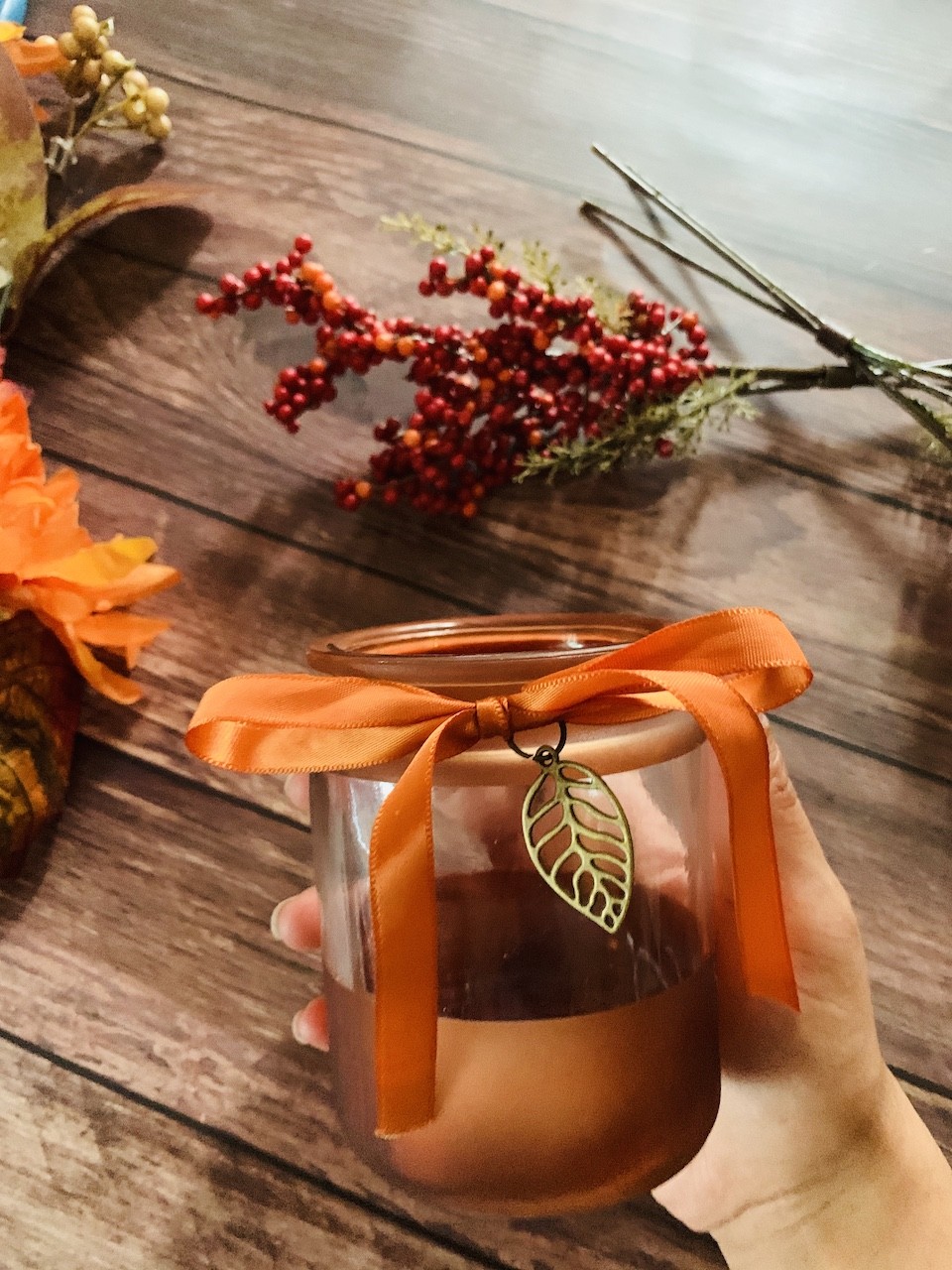 Easy Diy Fall Decor Table Accent Red Wine Dragons