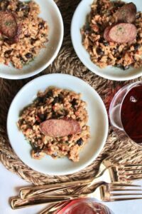 Easy Jambalaya Recipe with Sausage and Rice In The Slow Cooker