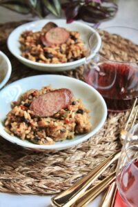 Easy Jambalaya Recipe with Sausage and Rice In The Slow Cooker