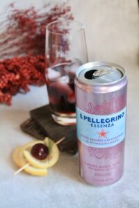 Sparkling Cherry Red Wine Spritzer Recipe | Red Wine Cocktail