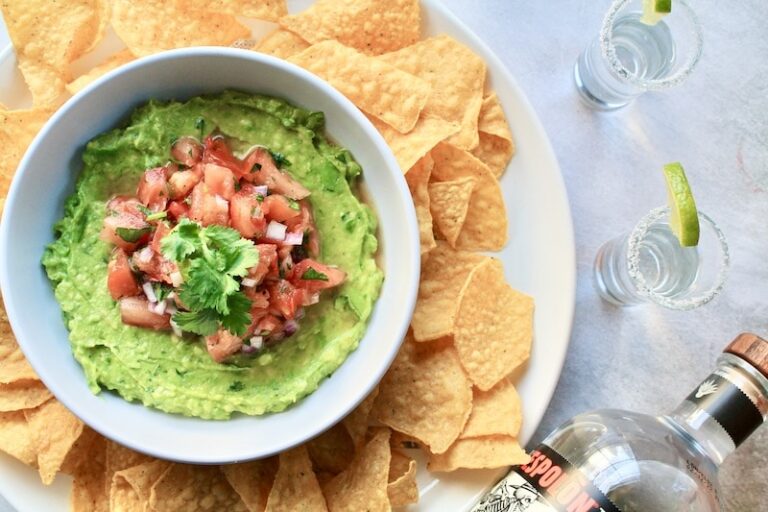 Zippy Guacamole Recipe with Salsa Fresca Pico De Gallo On Top