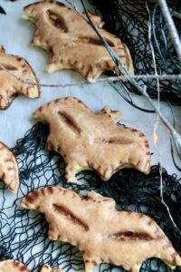 Flying Bat Halloween Pumpkin Pie Pop Tarts | Easy Halloween Party Food!