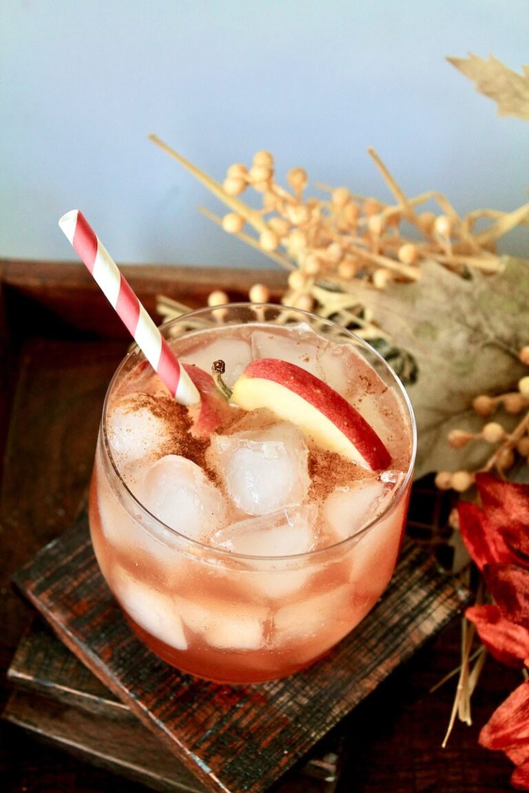 Maple Apple Cranberry Fall Bourbon Cocktail Recipe