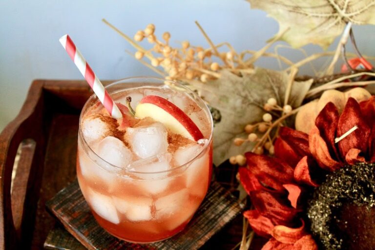 Maple Apple Cranberry Fall Bourbon Cocktail Recipe