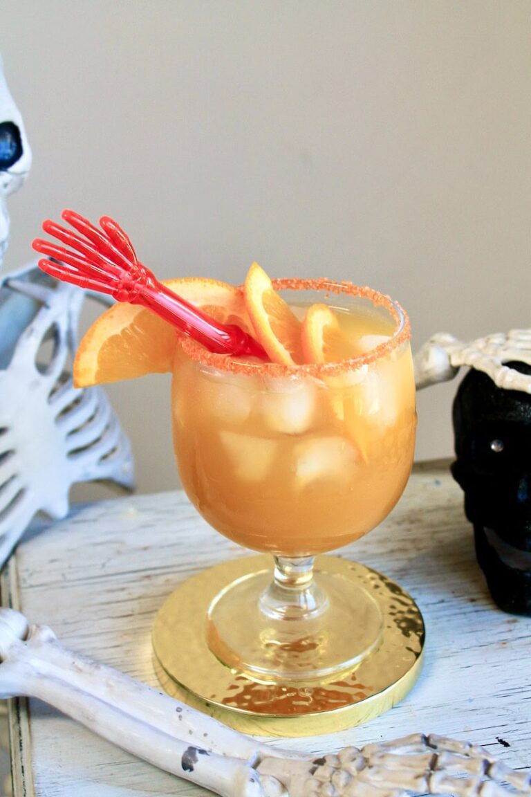 Easy Spiked Skeleton Juice Vodka Halloween Cocktail