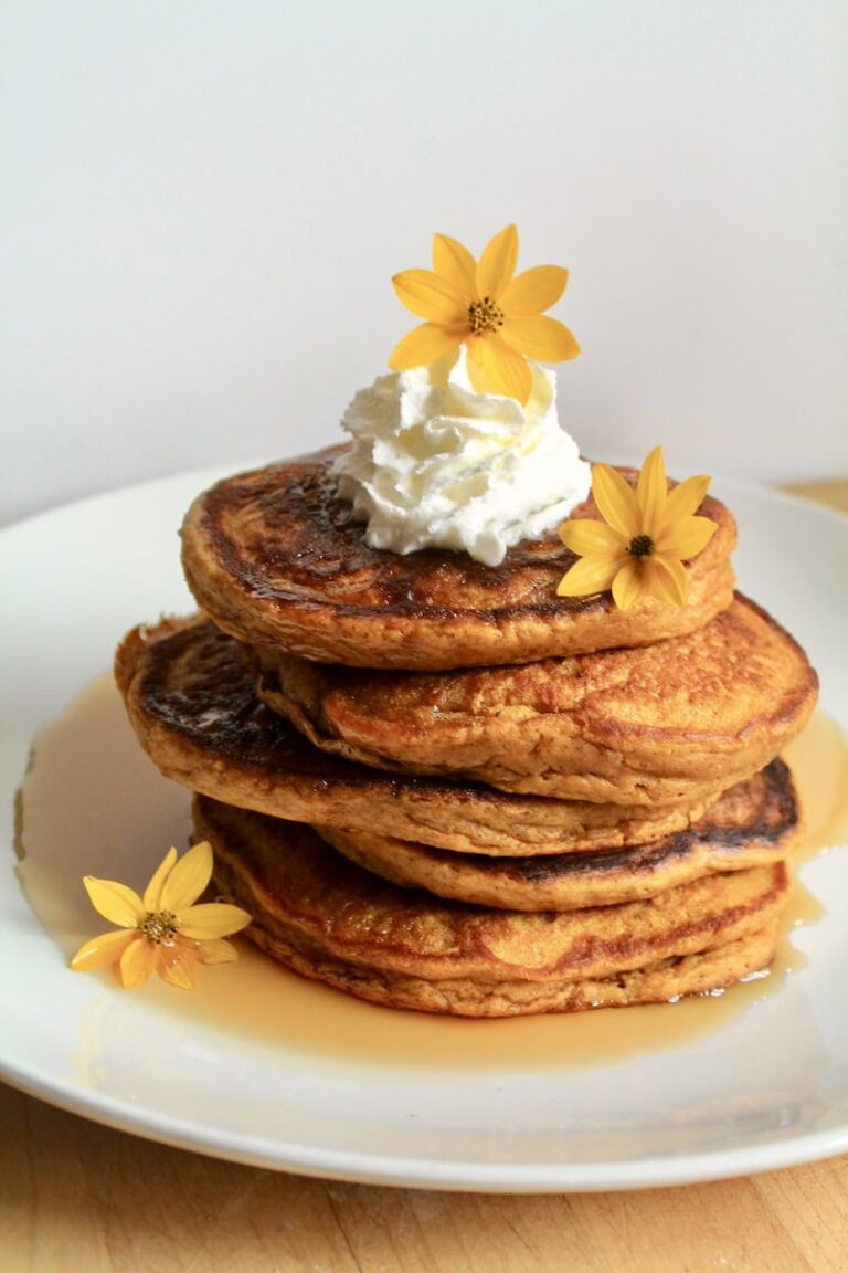 Easy Fall Spice Pumpkin Protein Pancakes Recipe