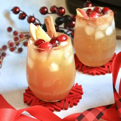 Easy Ginger Beer Apple Cider Christmas Bourbon Cocktail
