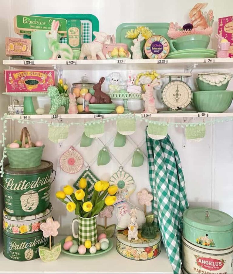30 Charming Vintage Easter Decor to Make Spring Bloom Indoors