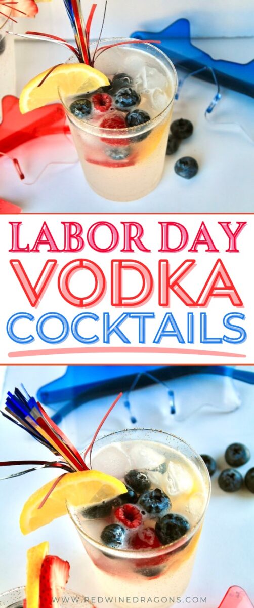 Easy Summer Labor Day Cocktails with Vodka and Fresh Berries