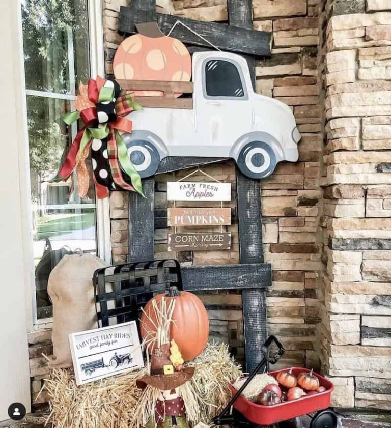 Festive DIY Fall Door Hangers with Autumn Flare