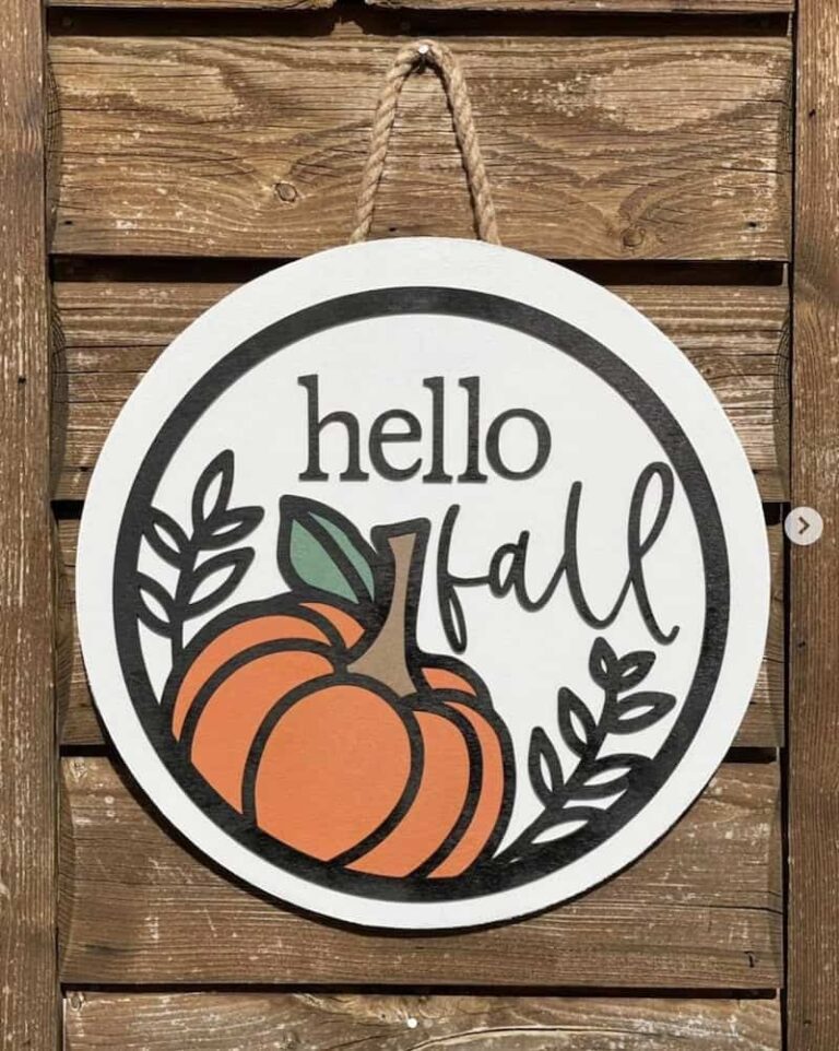 Festive DIY Fall Door Hangers with Autumn Flare